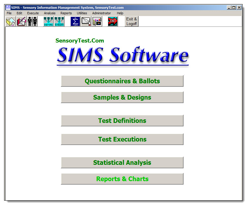 Sensory Computer Systems - Popular SIMS 2000 Screens